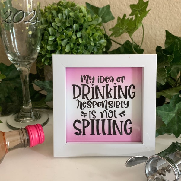 Drink Responsibly Sign - Etsy