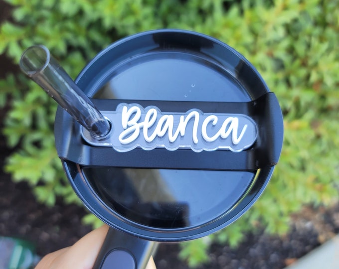 40oz Stanley 2.0 Name Plate, Stanley Custom Name Tag, Clear Custom ...