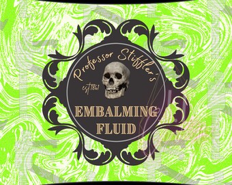 Embalming Fluid Apothecary Label 4 X 6 Inches Digital Download for ...