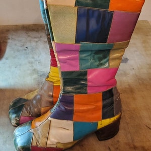 Granny Takes a Trip Custom Patch Boots Made in London - Etsy