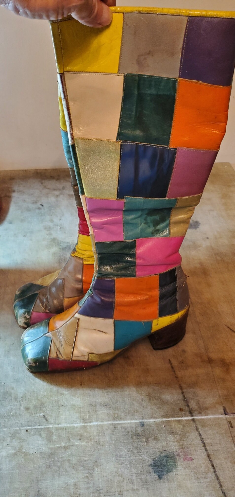 Granny Takes a Trip Custom Patch Boots Made in London - Etsy