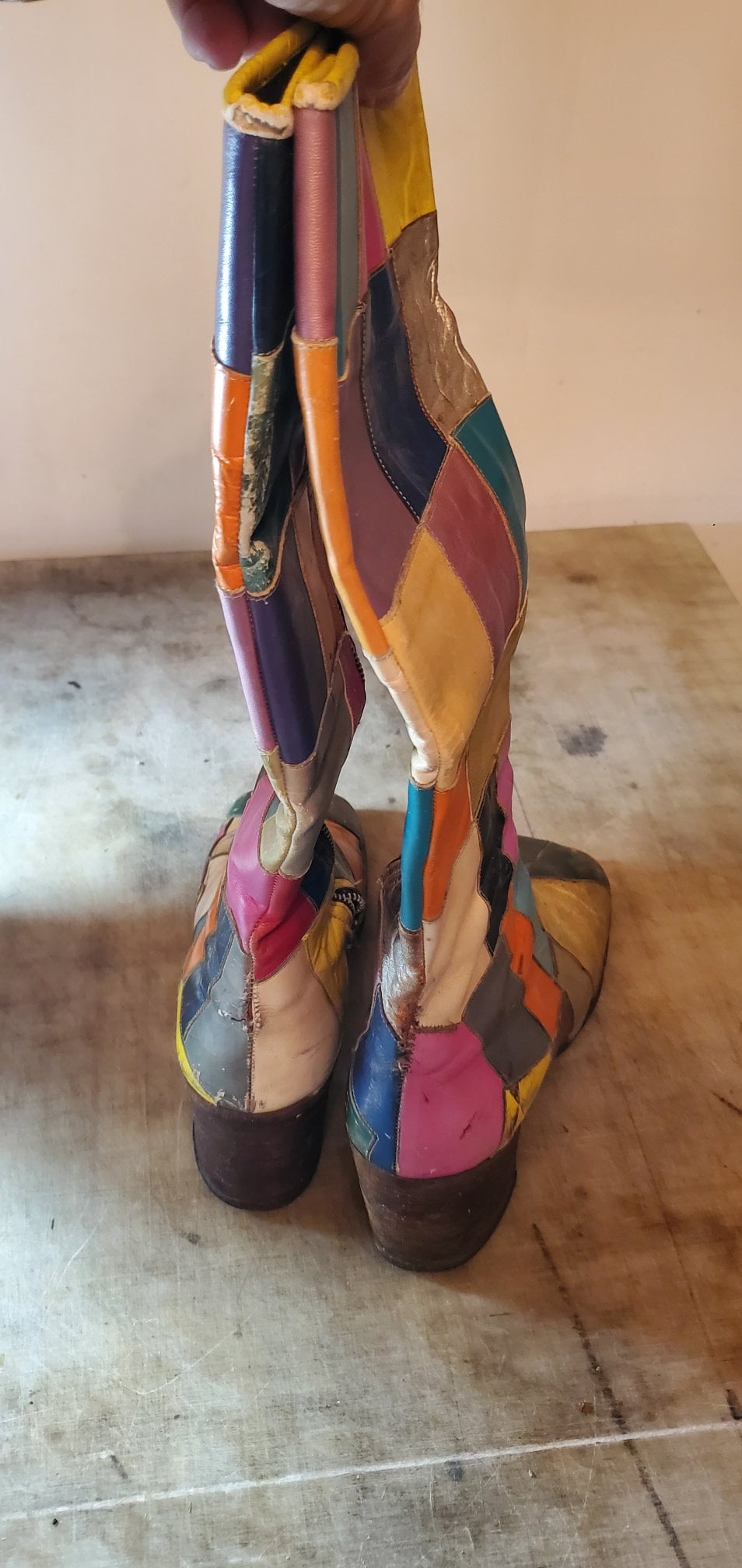 Granny Takes a Trip Custom Patch Boots Made in London - Etsy