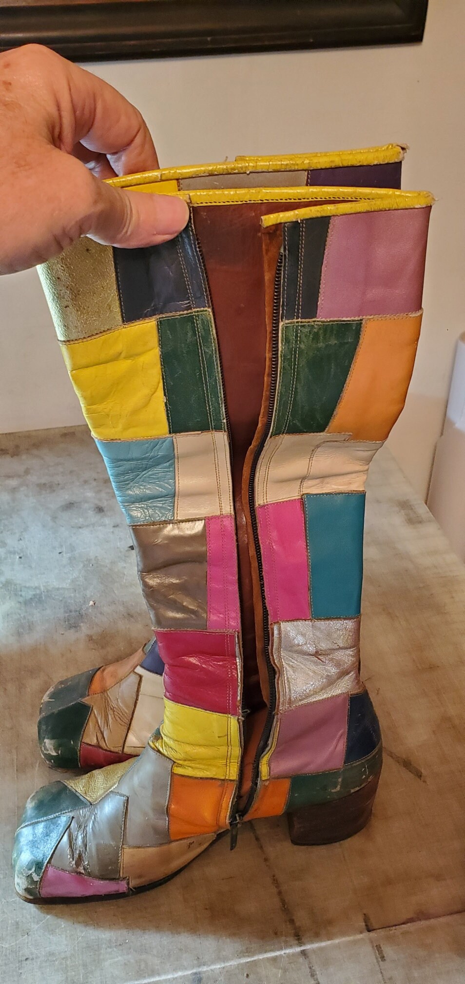 Granny Takes a Trip Custom Patch Boots Made in London - Etsy