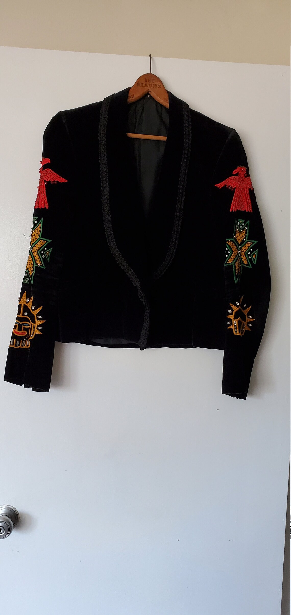Granny Takes a Trip Vintage Velvet Embroidered Jacket - Etsy