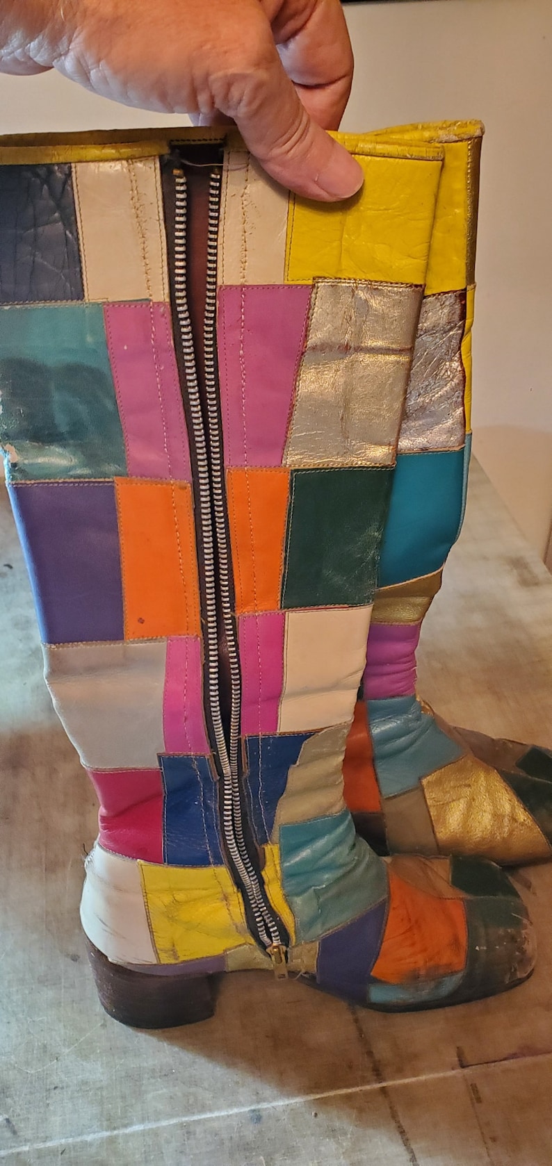 Granny Takes a Trip Custom Patch Boots Made in London - Etsy