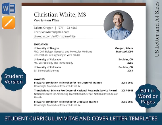 Curriculum Vitae Cover Page