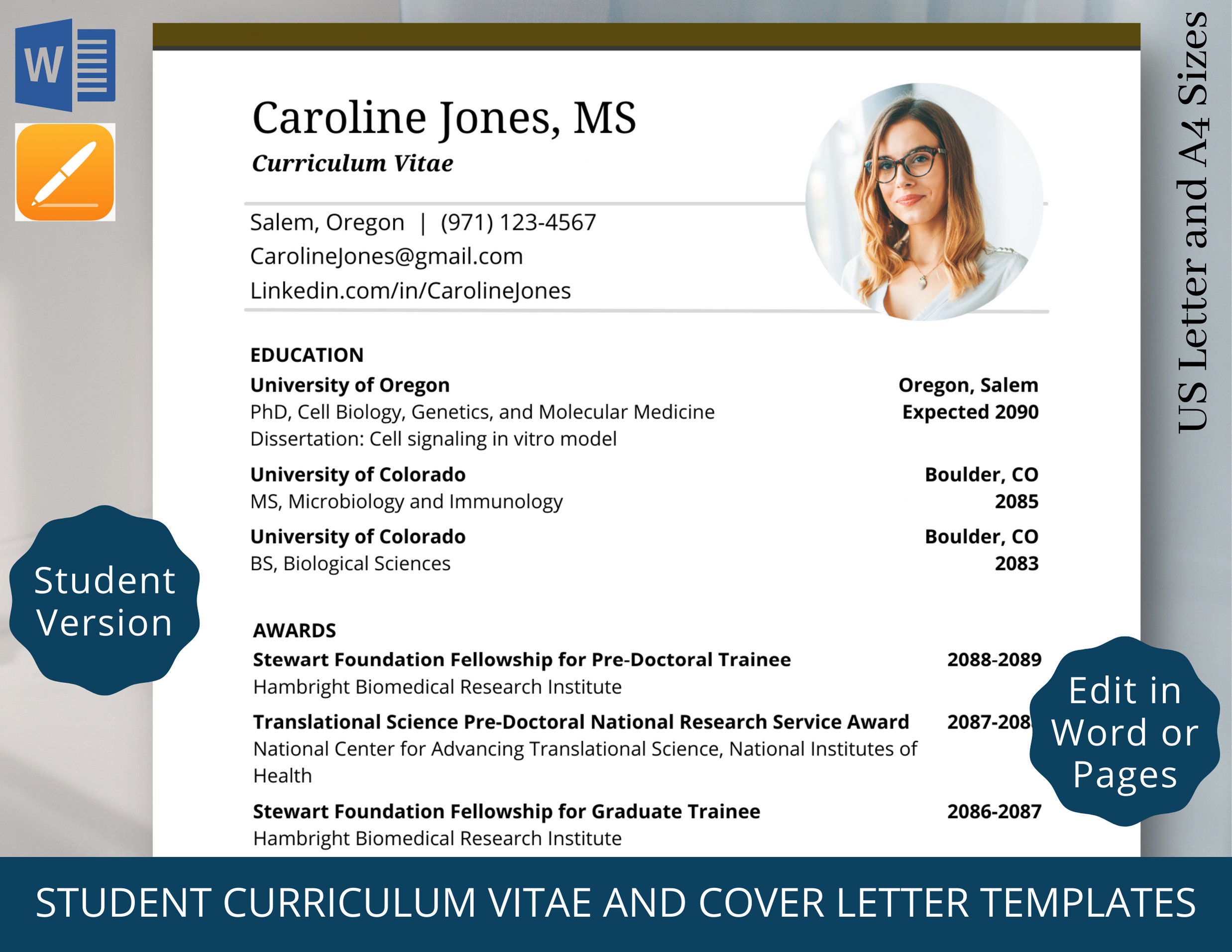 Student Job Application Template