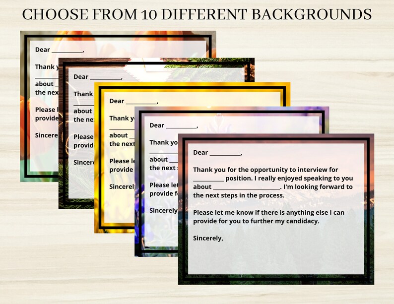 Best Thank You Letter for Job Interview | Digital Card Templates ...