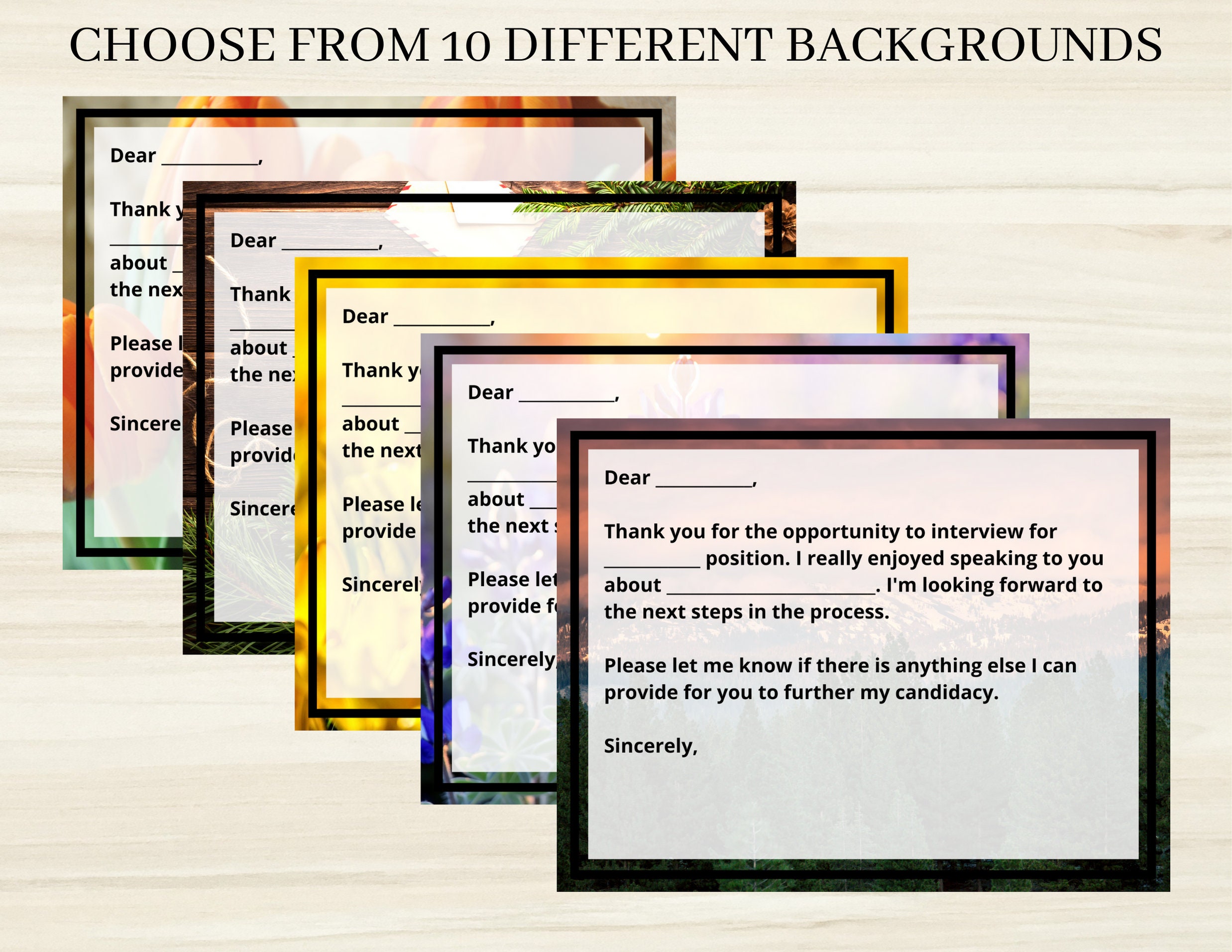 Best Thank You Letter for Job Interview | Digital Card Templates ...