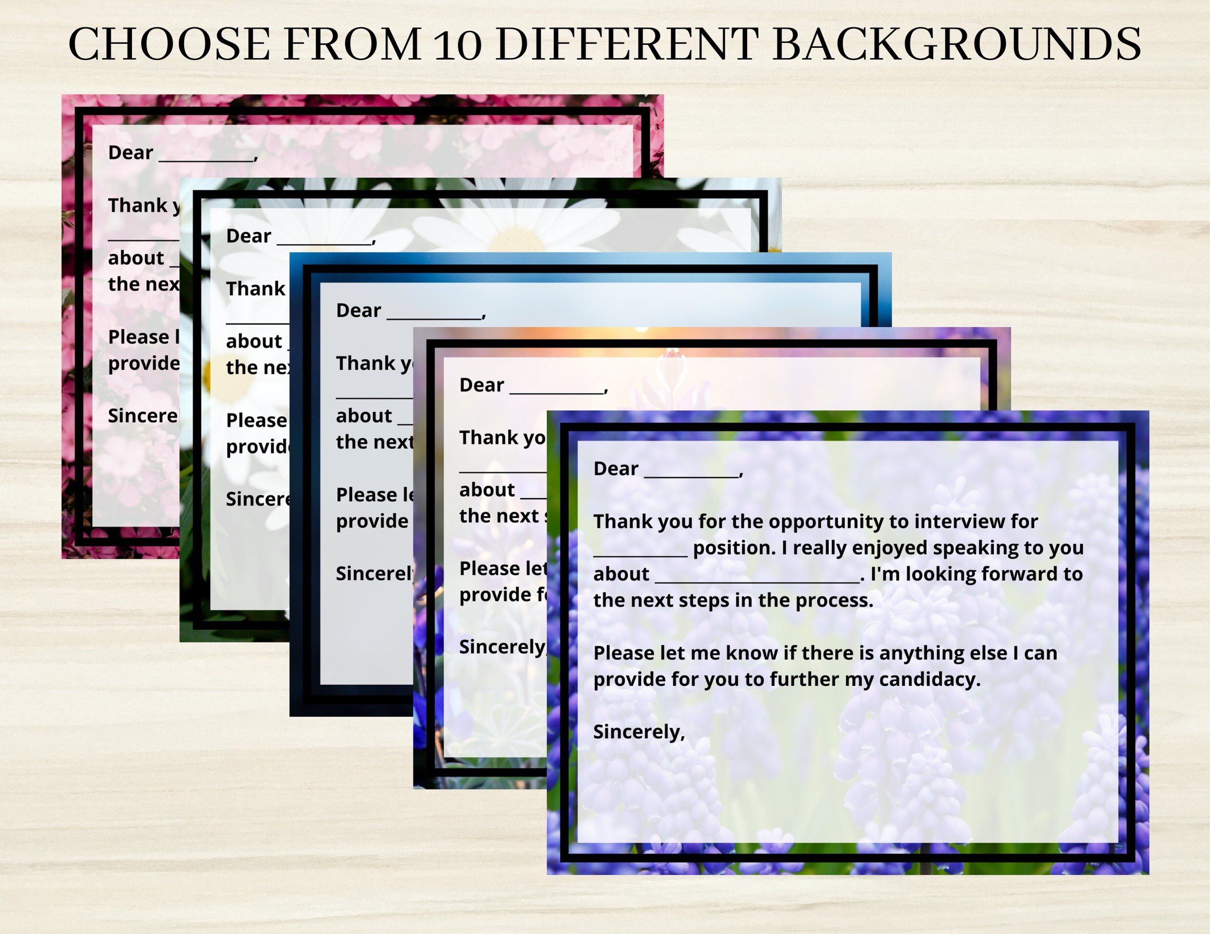 Thank You for Job Interview Digital Card Templates Personalize in Canva ...