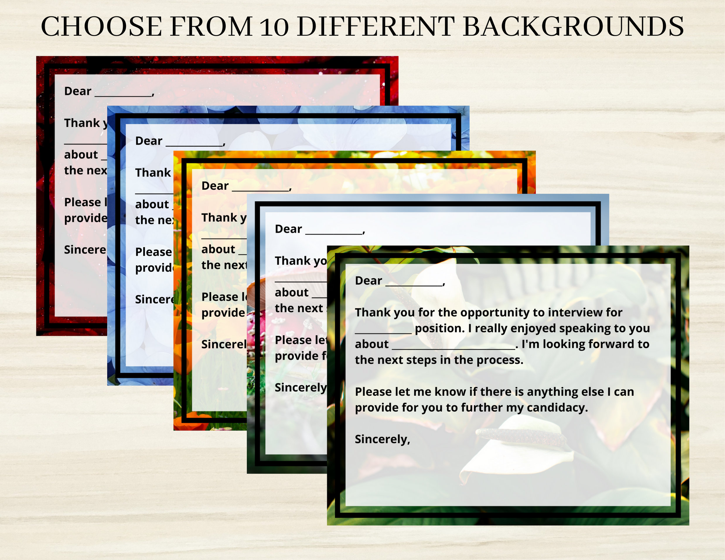 Thank You for Job Interview Digital Card Templates | Personalize in ...