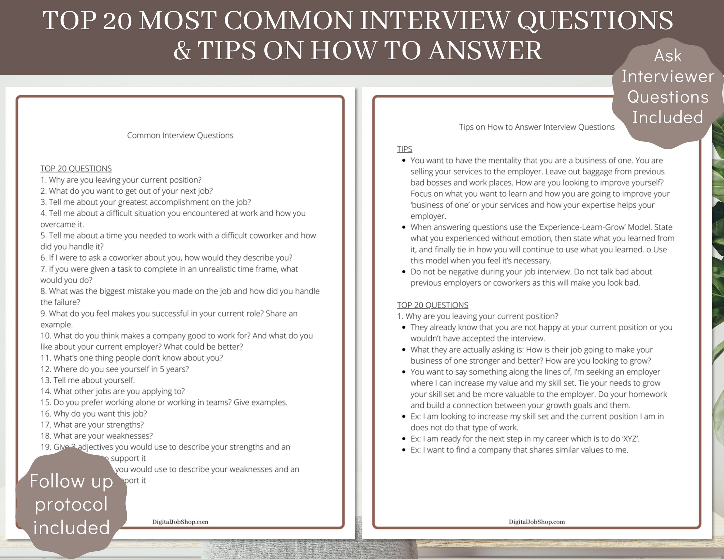 The Interview Questions For Interviewer