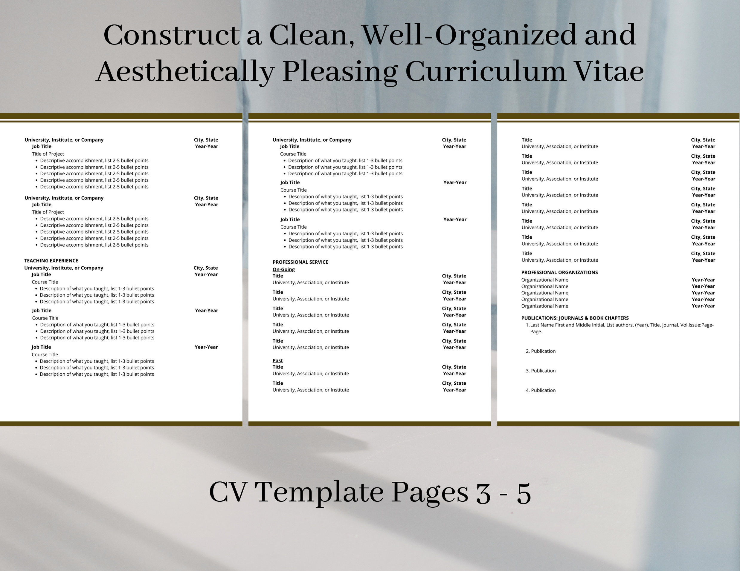 Science Curriculum Vitae Student CV Picture Template for Job ...