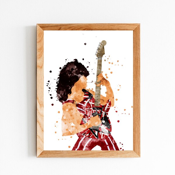Eddie Van Halen Print - Etsy