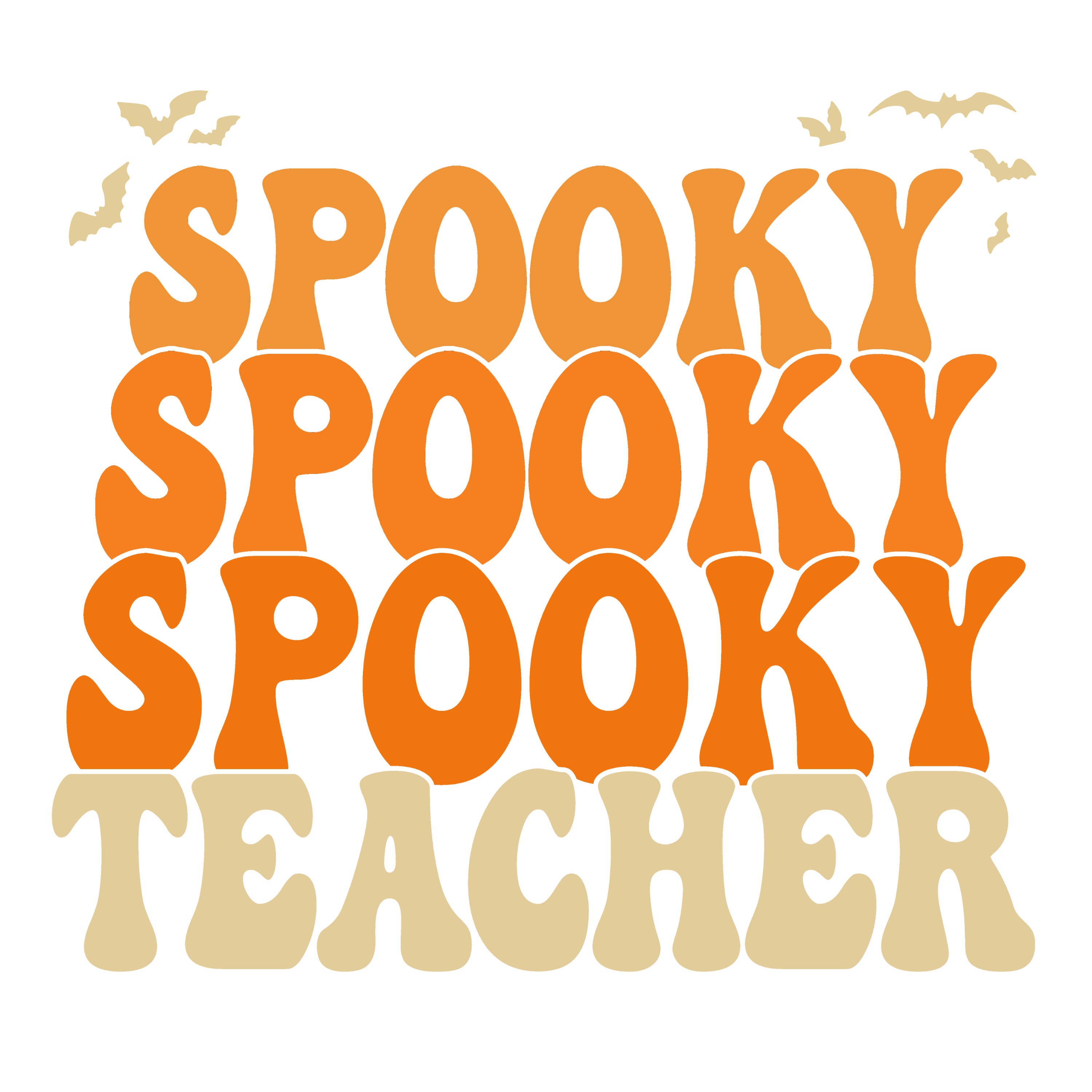 Spooky Teacher PNG, Retro Halloween Png, Halloween Png, Spooky Vibes ...