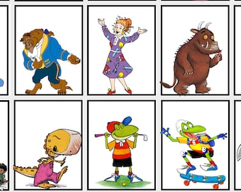 100 Book Character Posters No Border or Background - Etsy