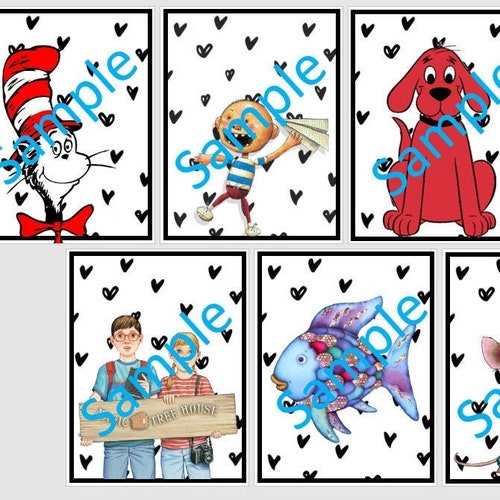 Diverse Book Character Posters Classroom Decor Storybook - Etsy