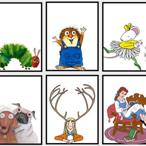 100 Book Character Posters No Border or Background! - Etsy