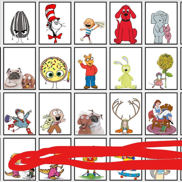 Book Character Wall Stickers - Etsy