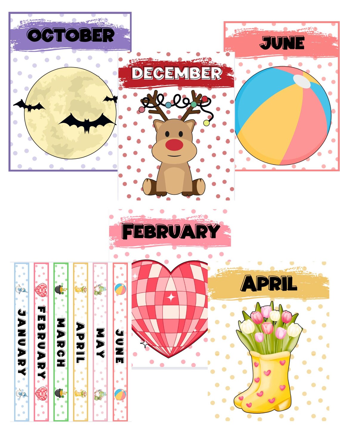 Monthly/ Seasonal Binder Covers and Spines - Etsy