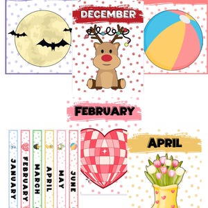 Monthly/ Seasonal Binder Covers and Spines - Etsy