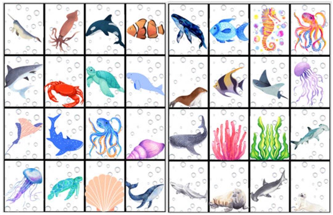 100 Under the Sea Posters With Bubble Background - Etsy