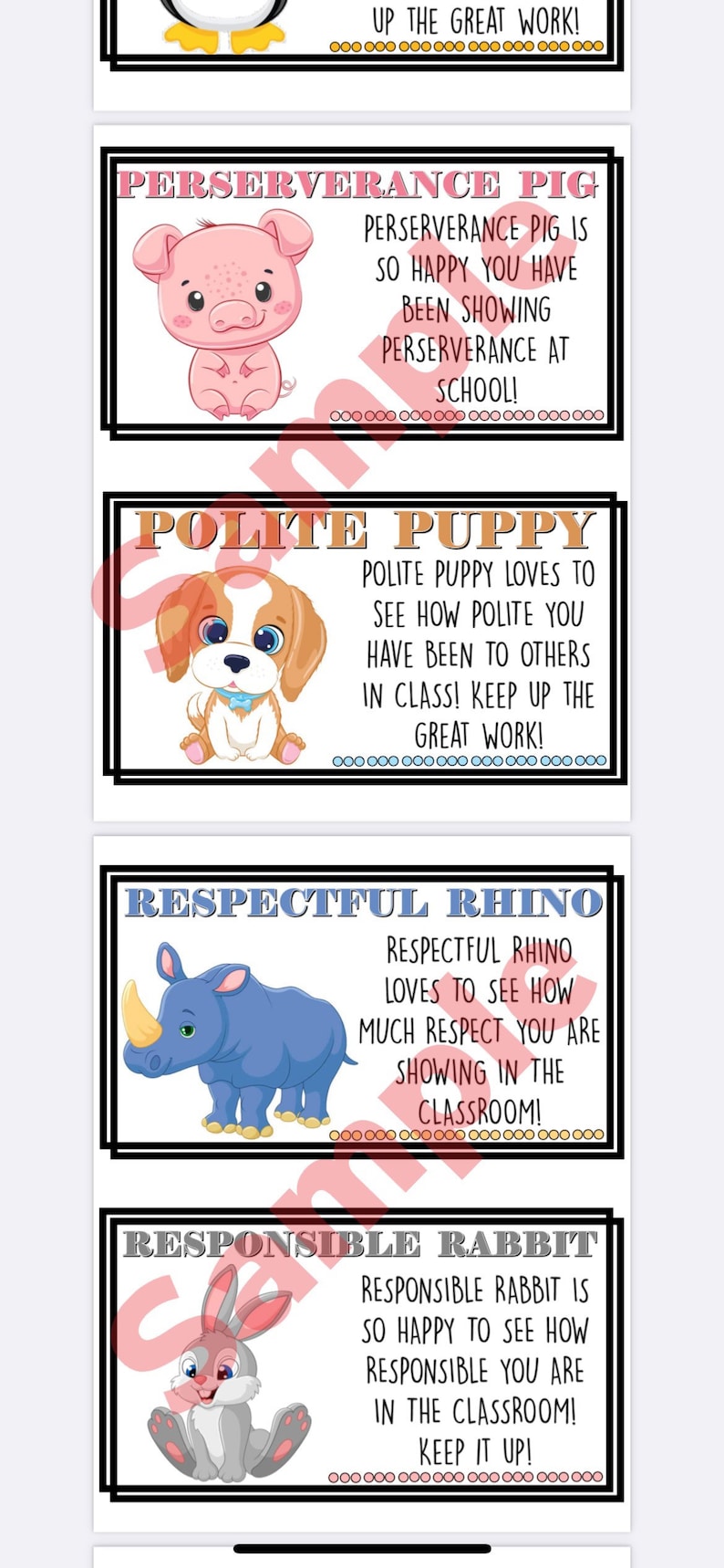 Behavior Buddy Certificates - Etsy