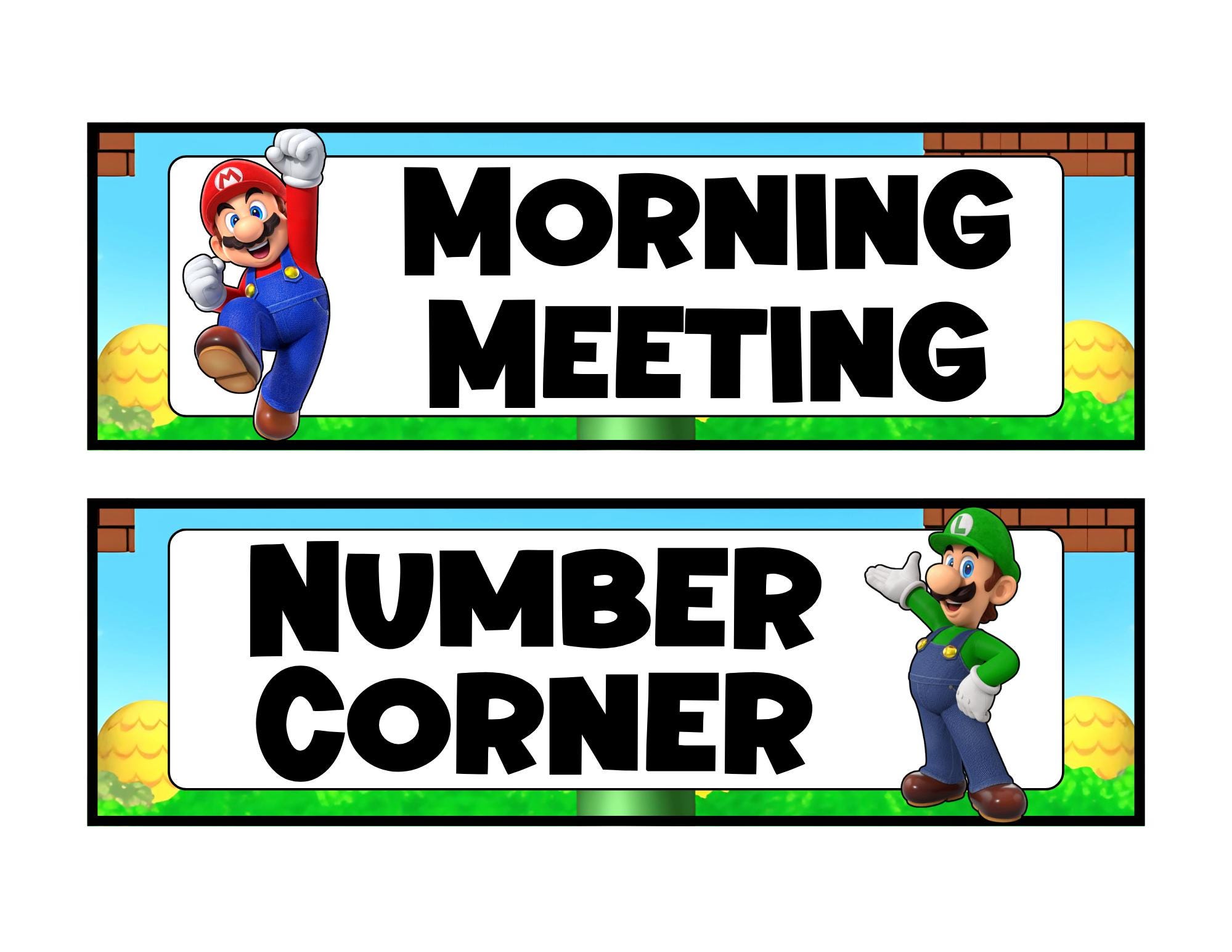 Mario Theme Classroom - Etsy
