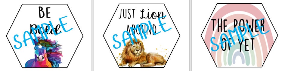 Honeycomb Water Color Classroom Posters - Etsy