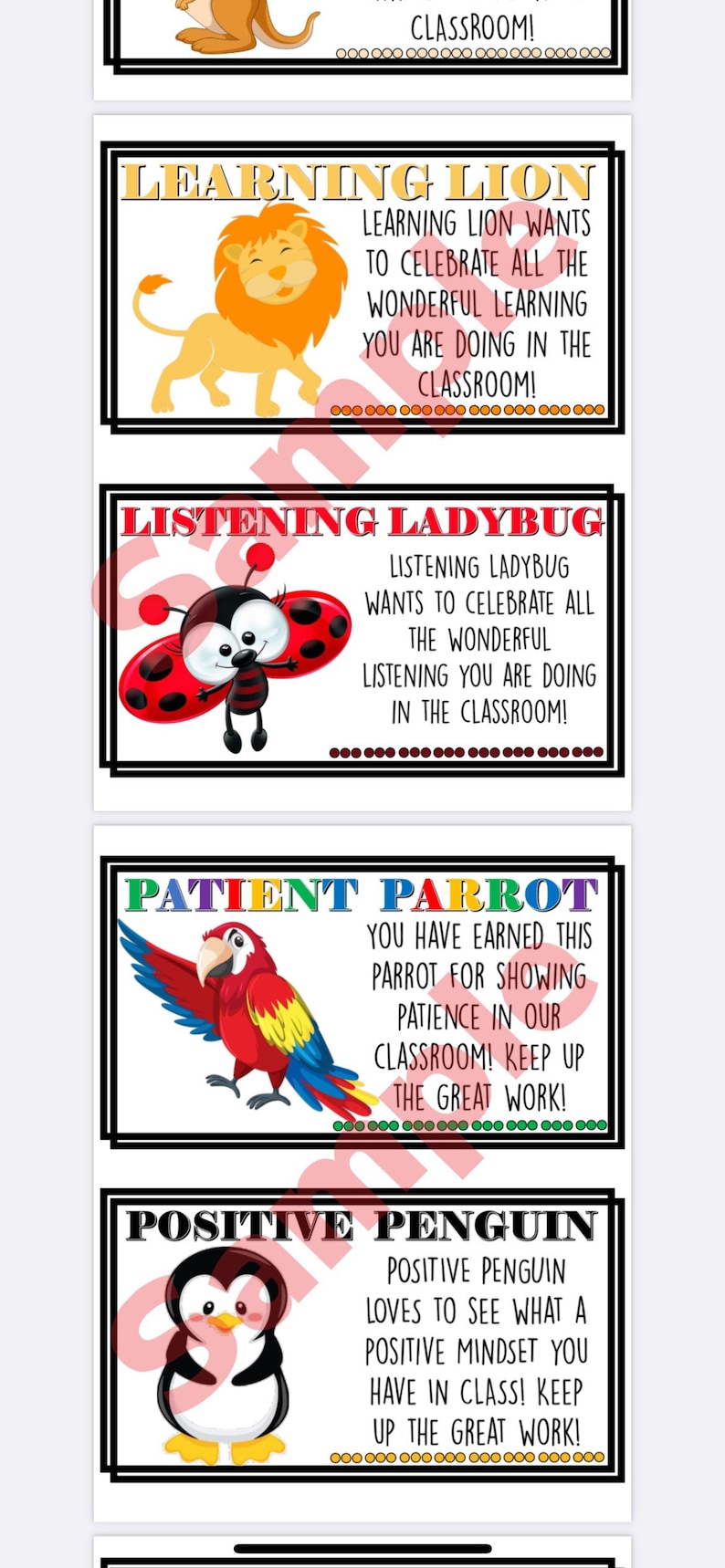 Behavior Buddy Certificates - Etsy