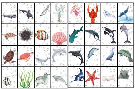 100 Under the Sea Posters With Bubble Background - Etsy