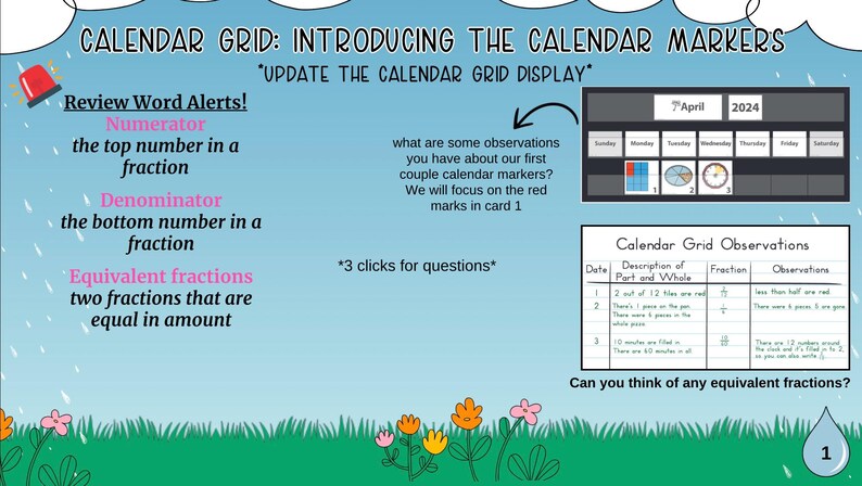 April Number Corner 3rd Grade 3rd Edition - Etsy