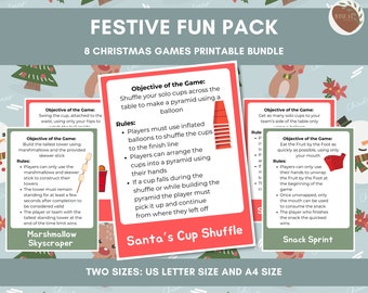 Holiday Showdown Pack Christmas Games Printable, Family Christmas Games ...