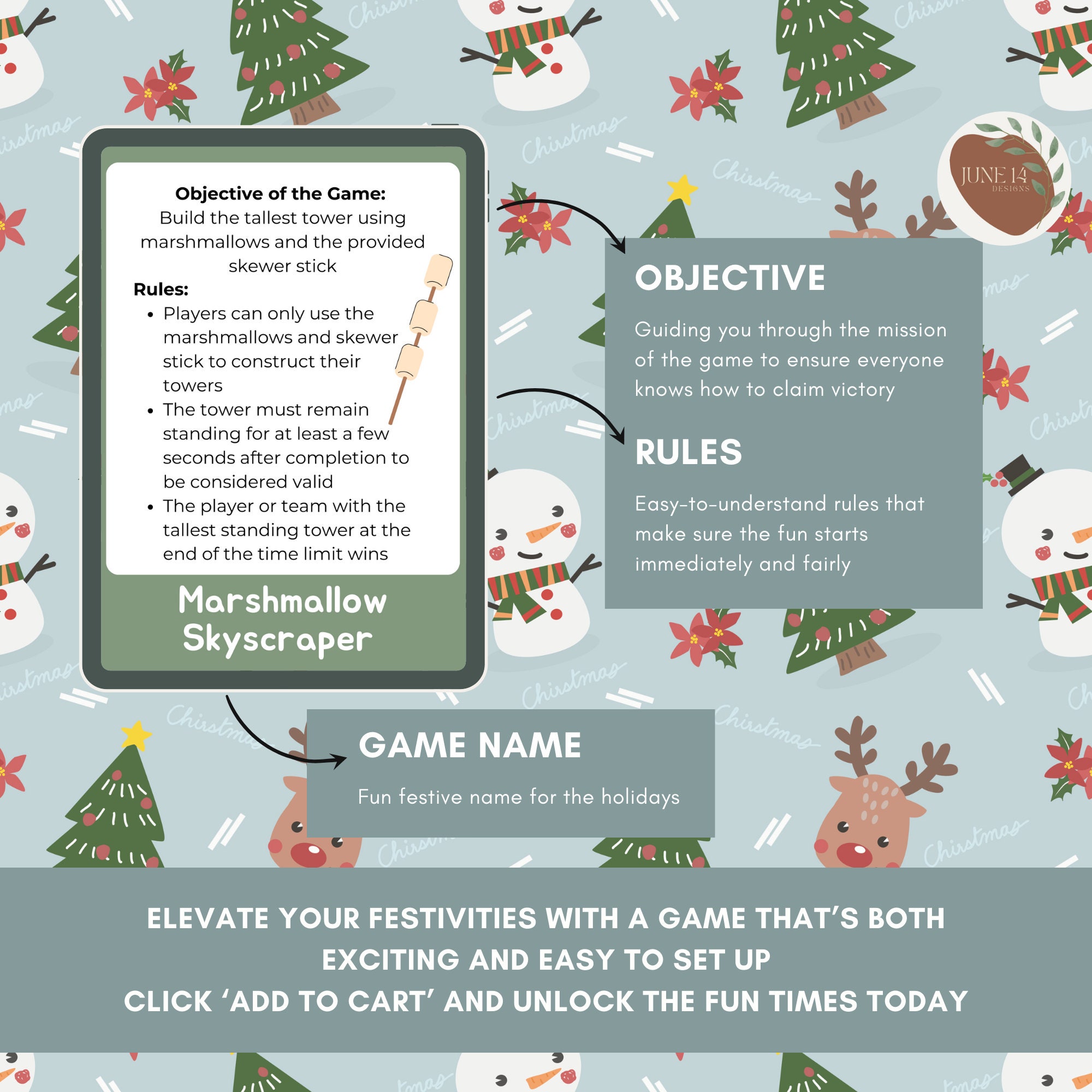 Festive Fun Pack Christmas Games Printable, Family Christmas Games ...