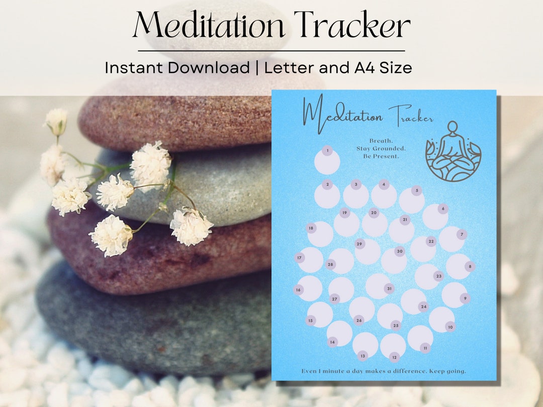 Mindfulness Meditation Tracker PDF - Etsy