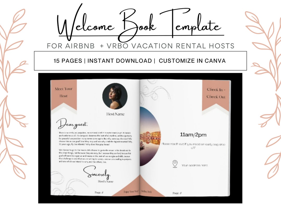 Personalized Airbnb & VRBO Welcome Book Template | Get Inspired by ...