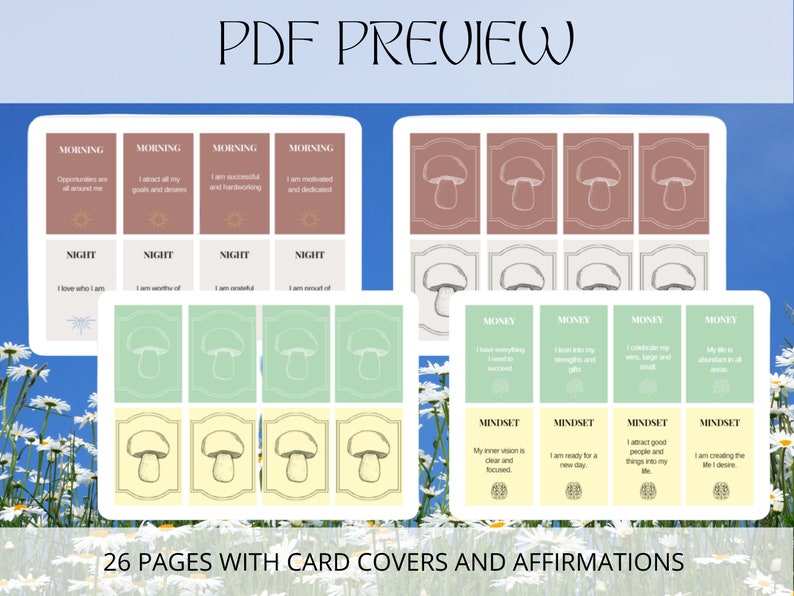 Affirmation Cards Printable, Digital Affirmations, Affirmation Deck ...