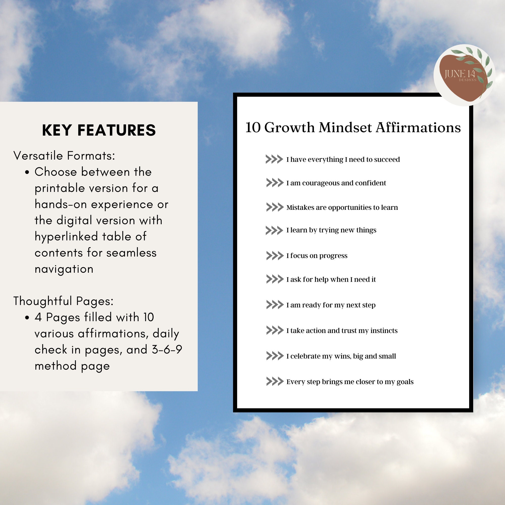 Daily Empowerment Affirmation Journal, Journal PDF, Digital Journal ...