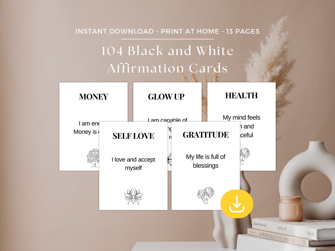 Affirmation Cards Printable | Digital Download Affirmation Deck ...