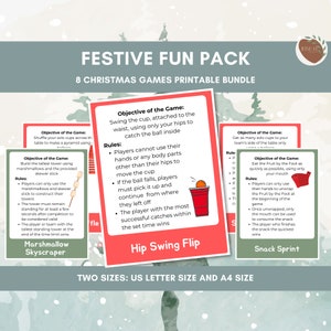 Festive Fun Pack Christmas Games Printable, Family Christmas Games ...