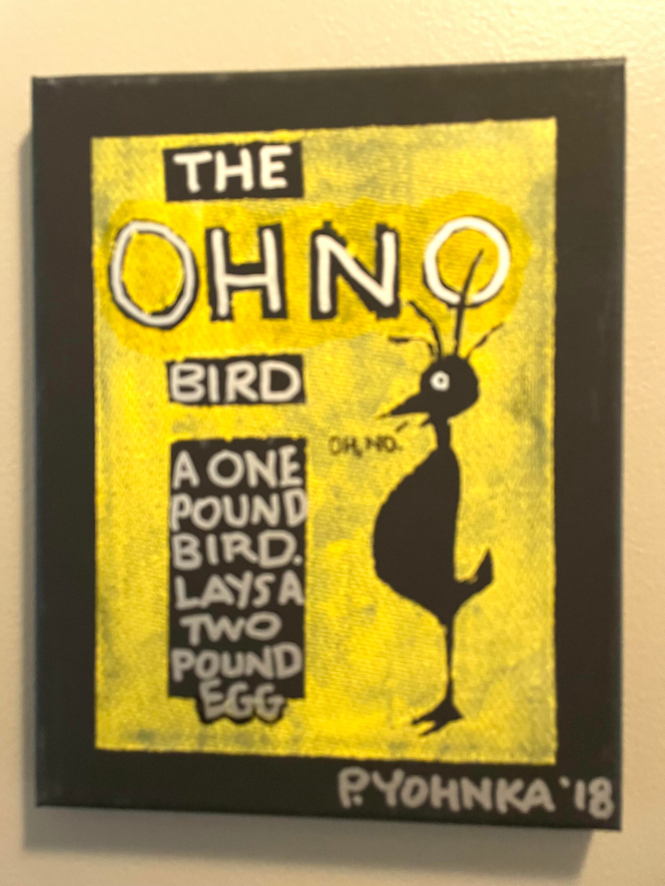 The Oh No Bird, an 8 X 10 Acrylic Painting Featuring a Bird and the ...