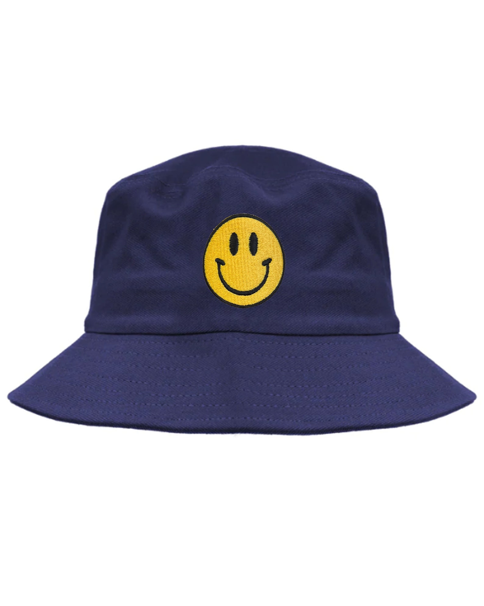 Embroidered Smiley Face Bucket Hat - 100% Cotton Summer Hat - Etsy