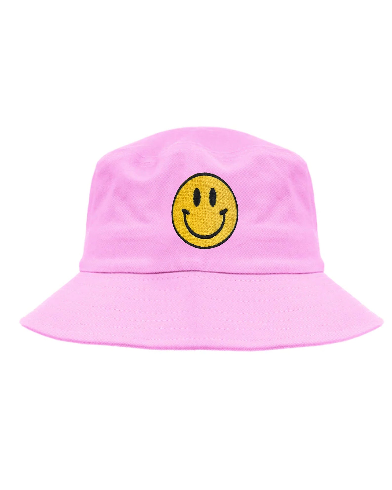 Embroidered Smiley Face Bucket Hat - 100% Cotton Summer Hat - Etsy
