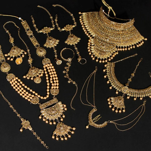 Pakistani Bridal Jewelry Set - Etsy