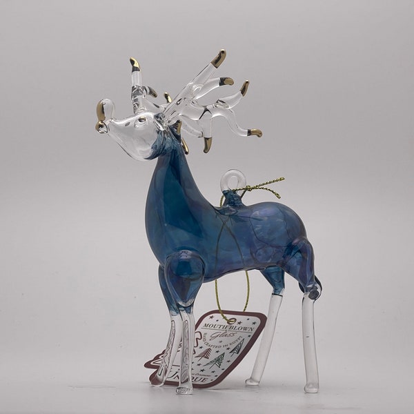 Blown Glass Reindeer - Etsy