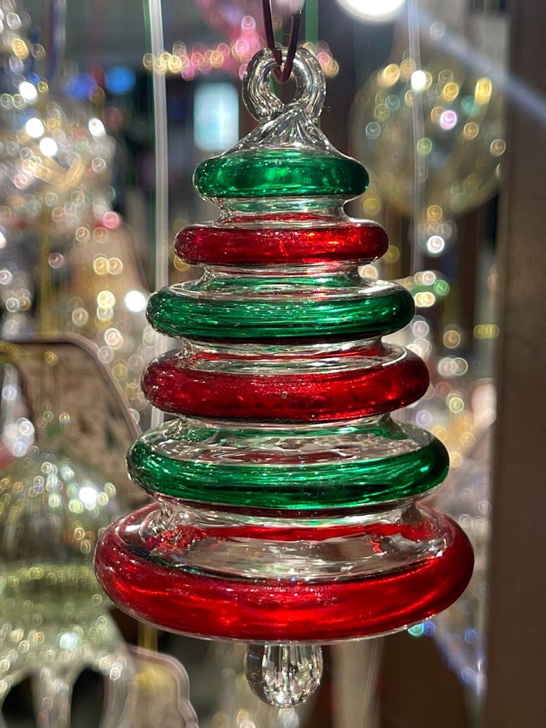 Blown Glass Handmade Christmas Tree Ornaments hand Painted - Etsy