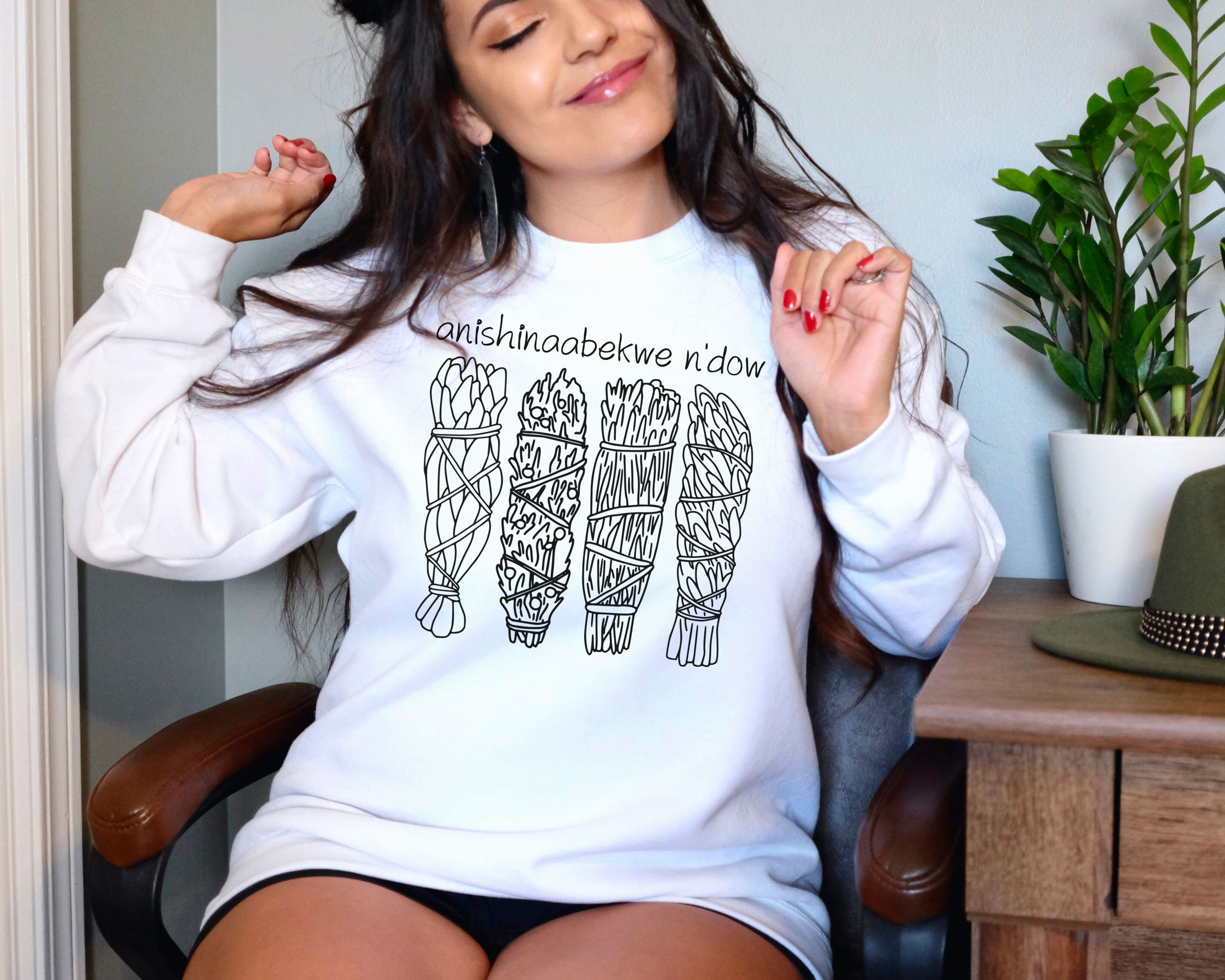 ANISHINAABEKWE Unisex Sweater, Anishinaabe Crewneck Sweatshirt, Unique ...