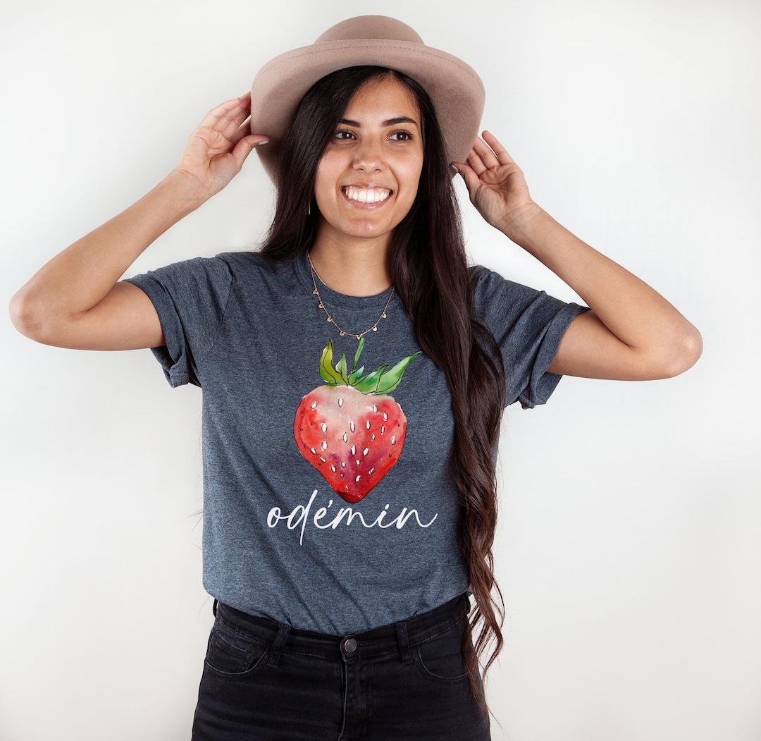 STRAWBERRY TEE Indigenous Art Watercolor Unique Gift Native American ...