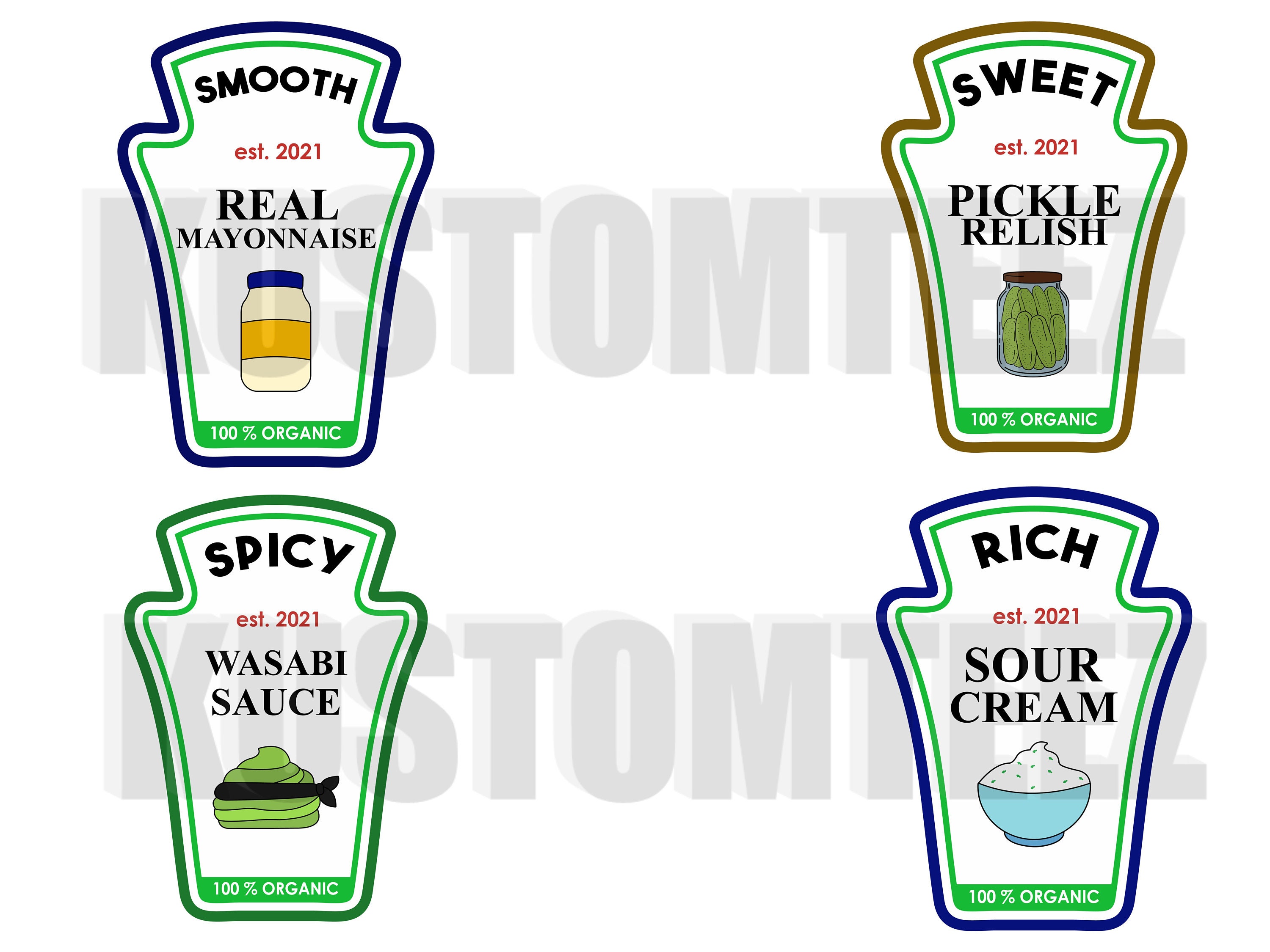 Group Condiments Shirts Matching Condiment Halloween Costume | Etsy