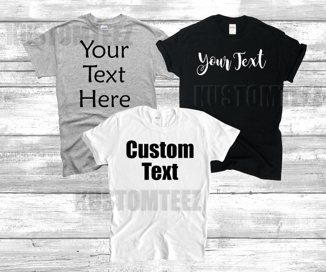 Personalized T-shirt, Custom Shirts,custom Unisex Shirts,custom ...